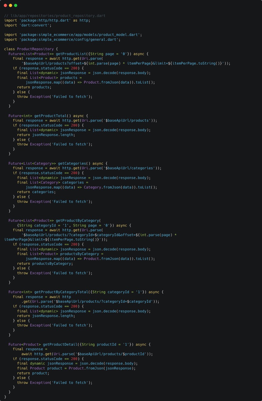 Developing A Simple E Commerce Mobile App With Flutter And Getx Using The 0215